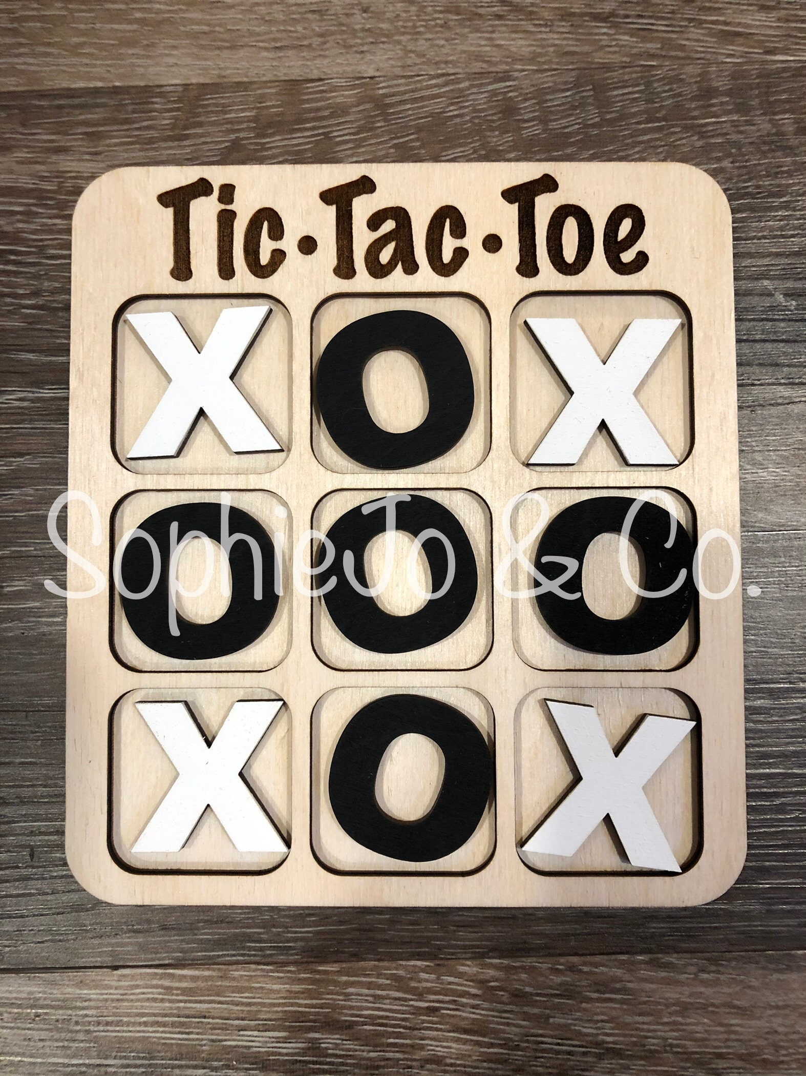 Personalized Tic Tac Toe Boards Kids Games | Etsy