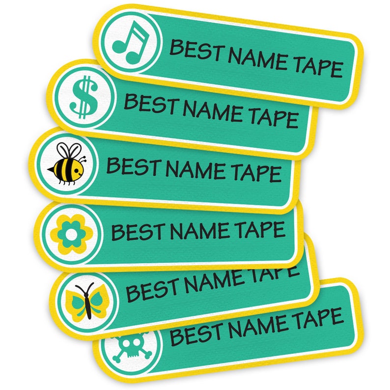 PRESS-ON: LOGOS Rectangle Sticker Labels - Etsy