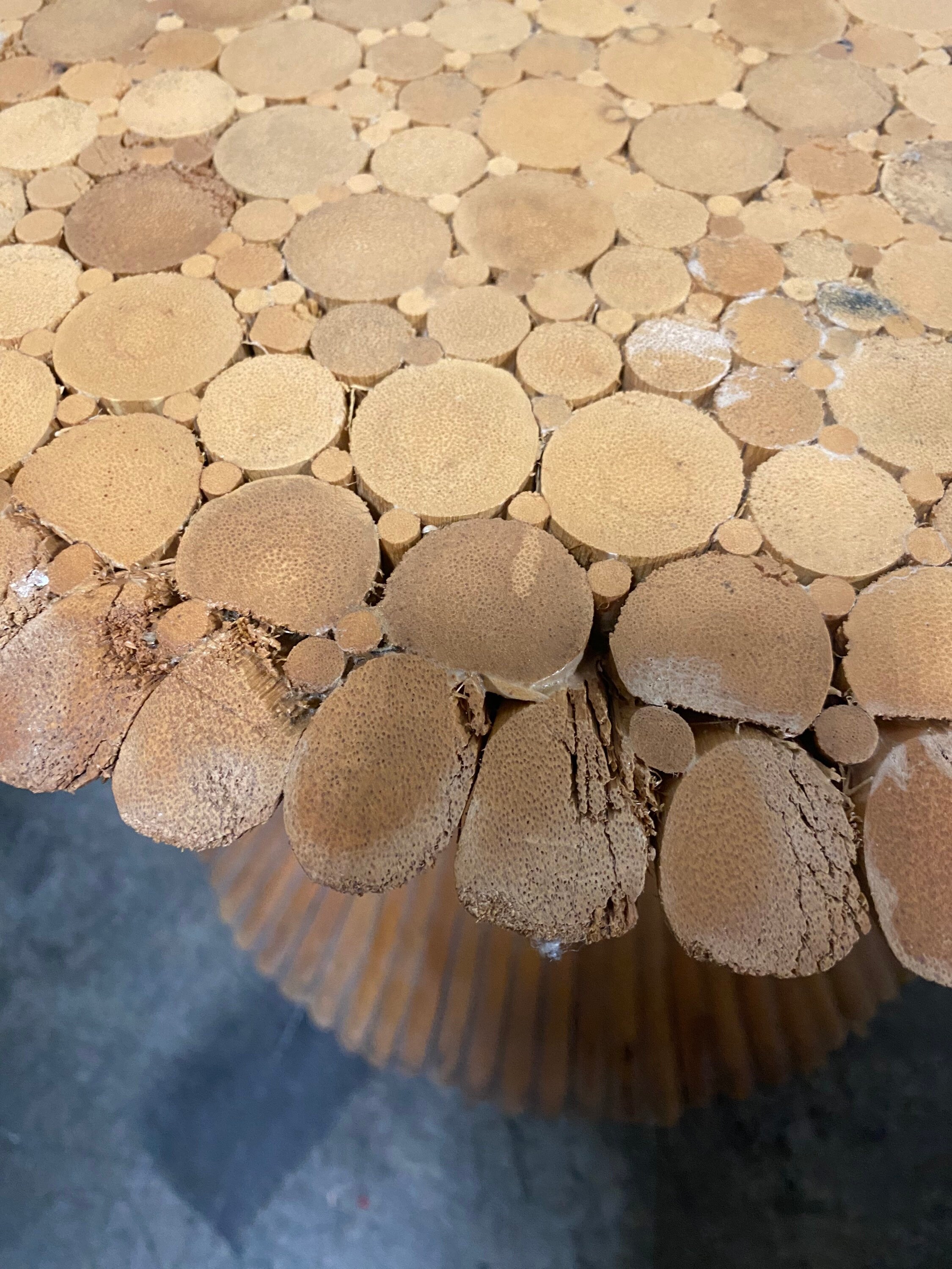 Mcguire Style Sheaf of Wheat Glass Top Side Table. - Etsy Mcguire Style Sheaf of Wheat Glass Top Side Table. - Etsy