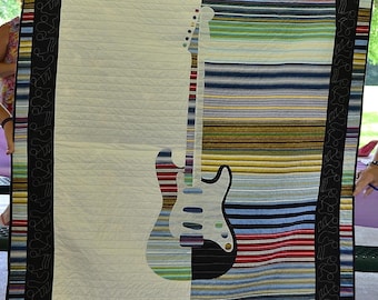 Guitar Quilt Pattern | Etsy