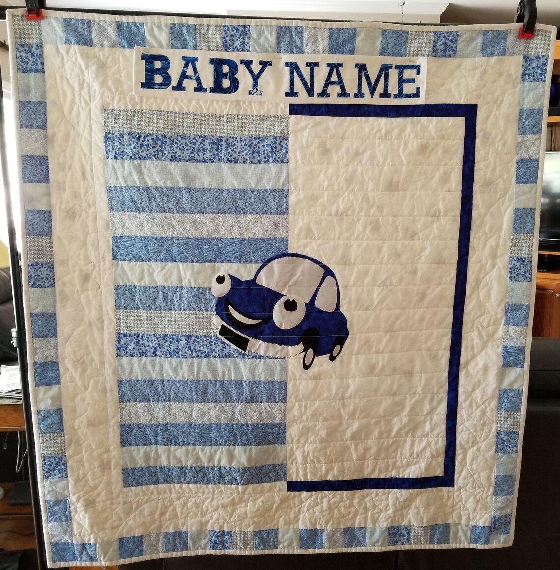 Appliqued Baby Quilt Pattern personalized Boy and Girl - Etsy