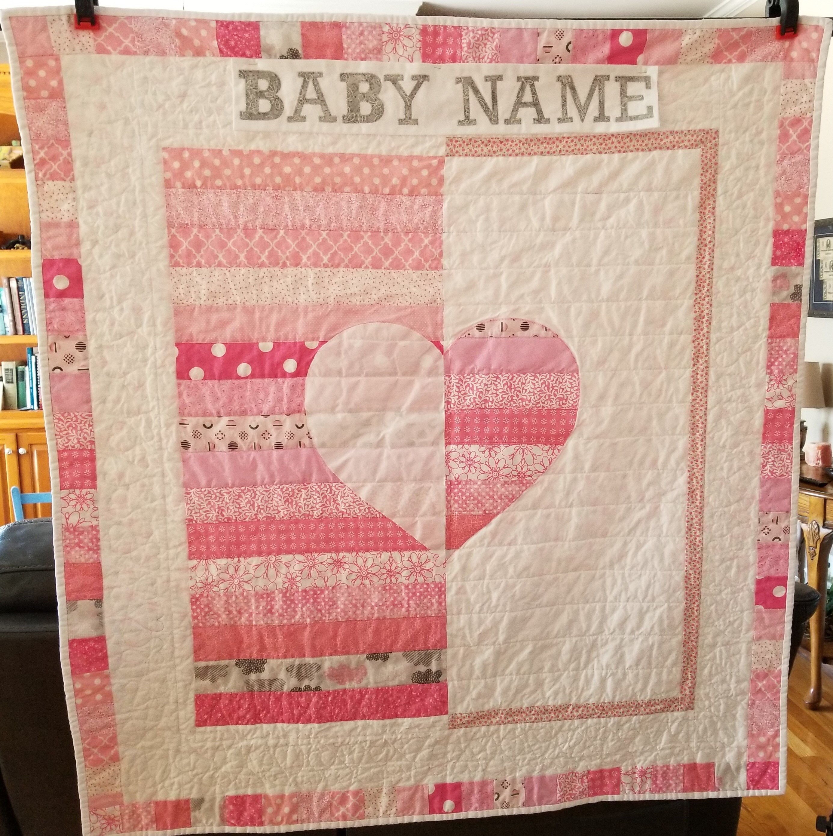 Appliqued Baby Quilt pattern Personalized Boy and Girl | Etsy