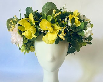 Midsommar May Queen Crown, Flower Crown With Arch, Giant Flower Crown ...