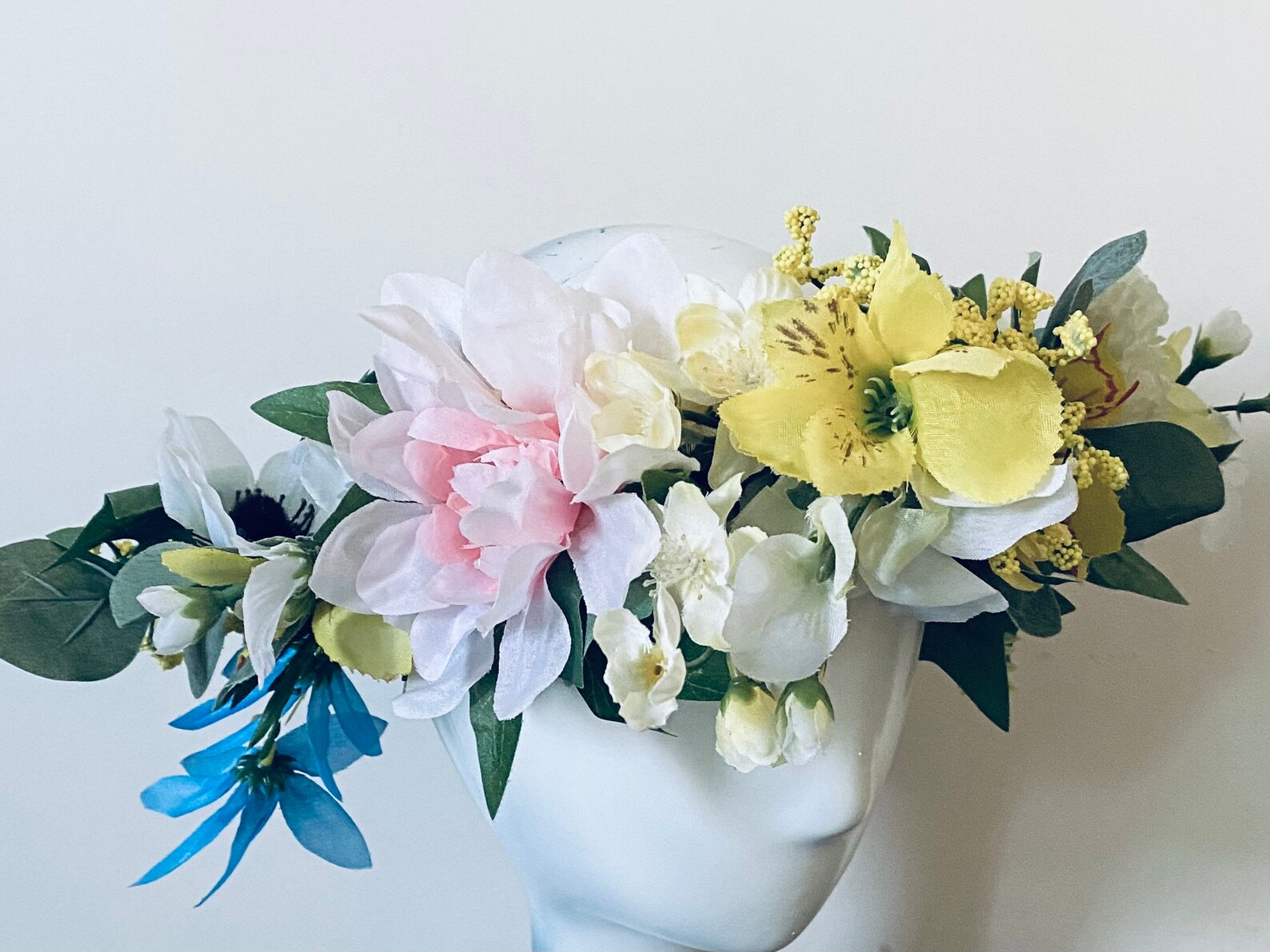 Men's Midsommar Pelle Flower Crown, Green Foliage Headpiece, Pagan ...
