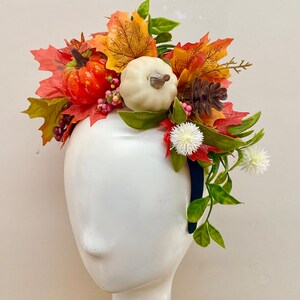 Fall Headpiece/autumn Crown/ Harvest Headband/pumpkin Headband ...