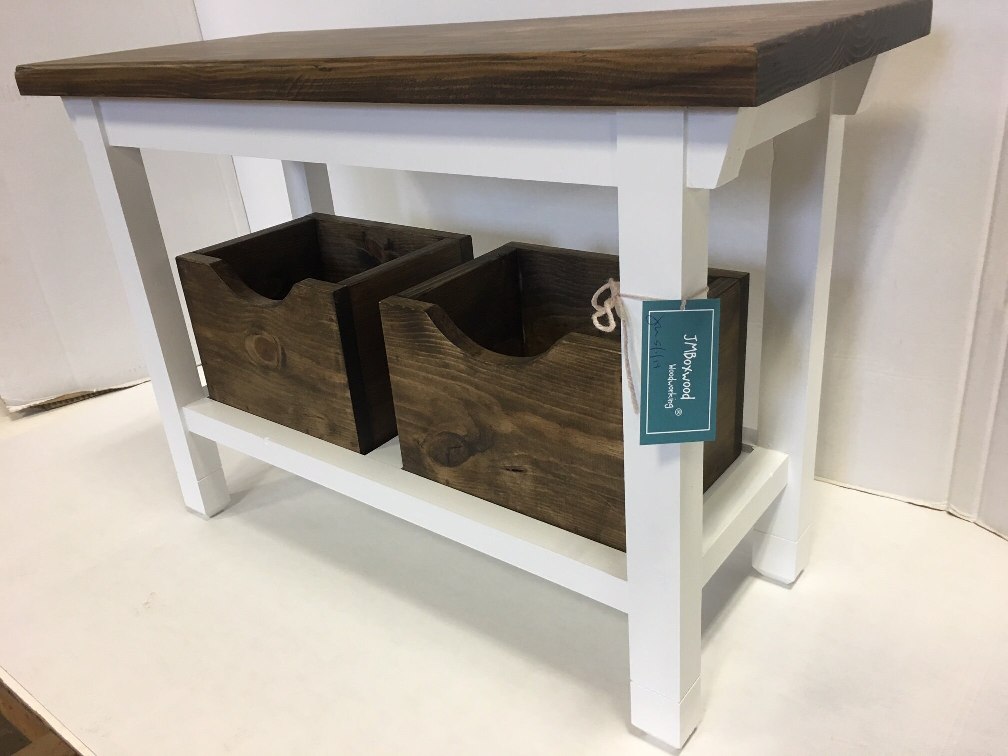 32 Inch Bench with Storage Boxes In Your Choice Of Color | Etsy