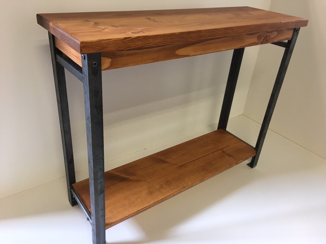 42 Inch Console Table With Steel Legs in Your Choice of Color - Etsy