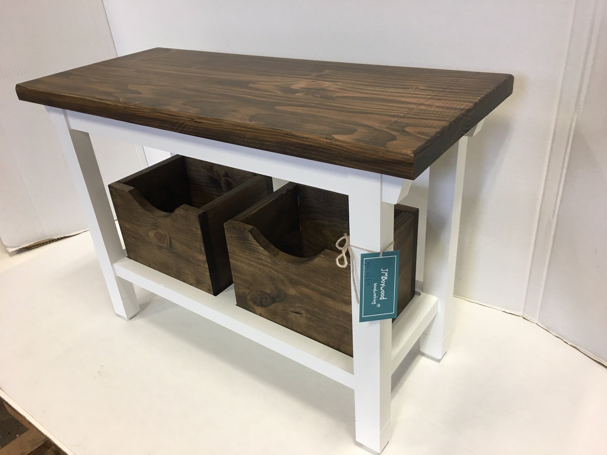 40 Inch Bench with Storage Boxes In Your Choice Of Color | Etsy