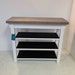 32 Inch 3 Shelf Bench in Your Choice of Colors - Etsy