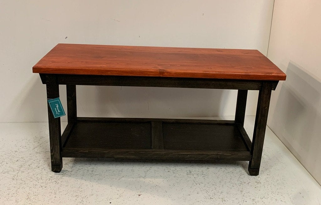 36 Inch Tray Shelf Bench in Your Choice of Color | Etsy
