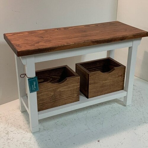 36 Inch Storage Bench With Steel Legs in Your Choice of Color - Etsy