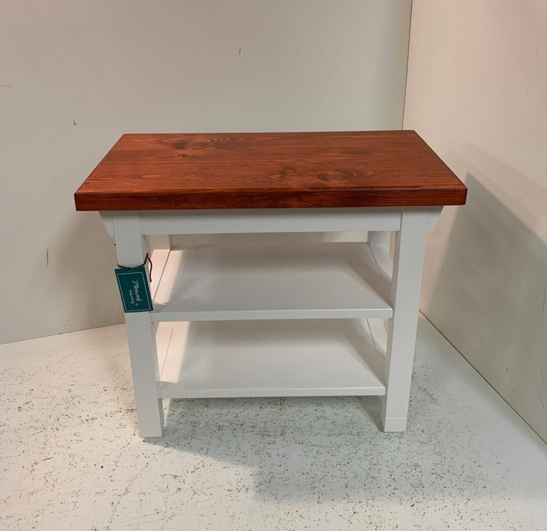 24 Inch Two Shelf Bench in Your Choice of Color - Etsy