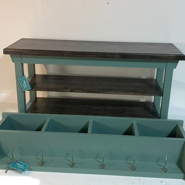 Hall Bench and Coat Rack - Etsy