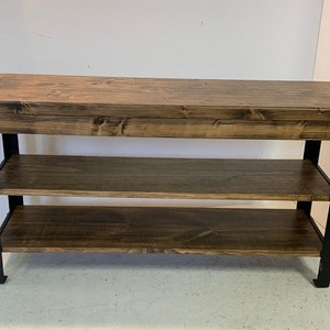 40 Inch Two Shelf Steel Leg Bench in Your Choice of Color - Etsy