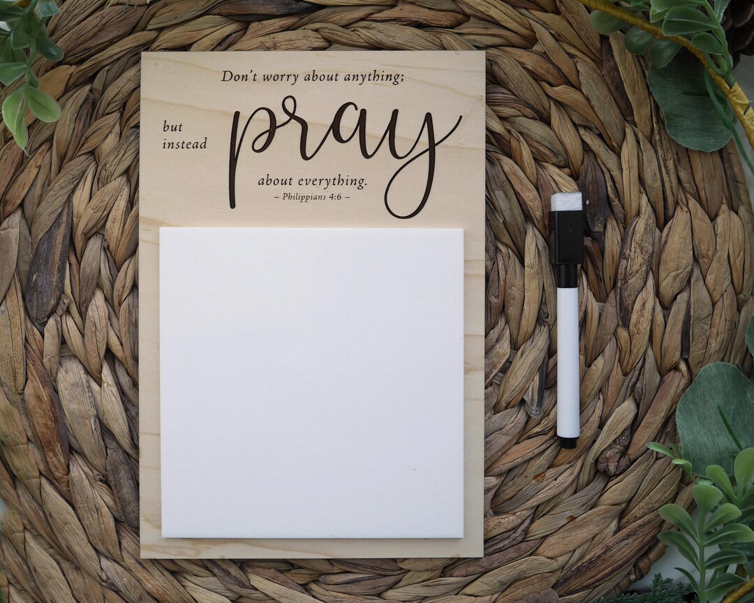 Prayer Board | Magnetic Dry Erase Sign, Prayer Whiteboard for Fridge ...