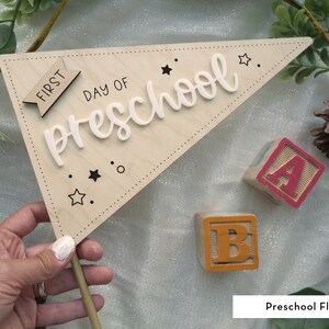 Back to School Sign | First Day of School Flag, Last Day of School Flag ...