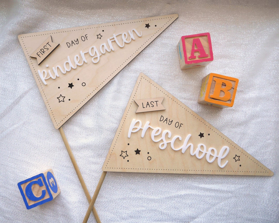 Back to School Sign | First Day of School Flag, Last Day of School Flag ...