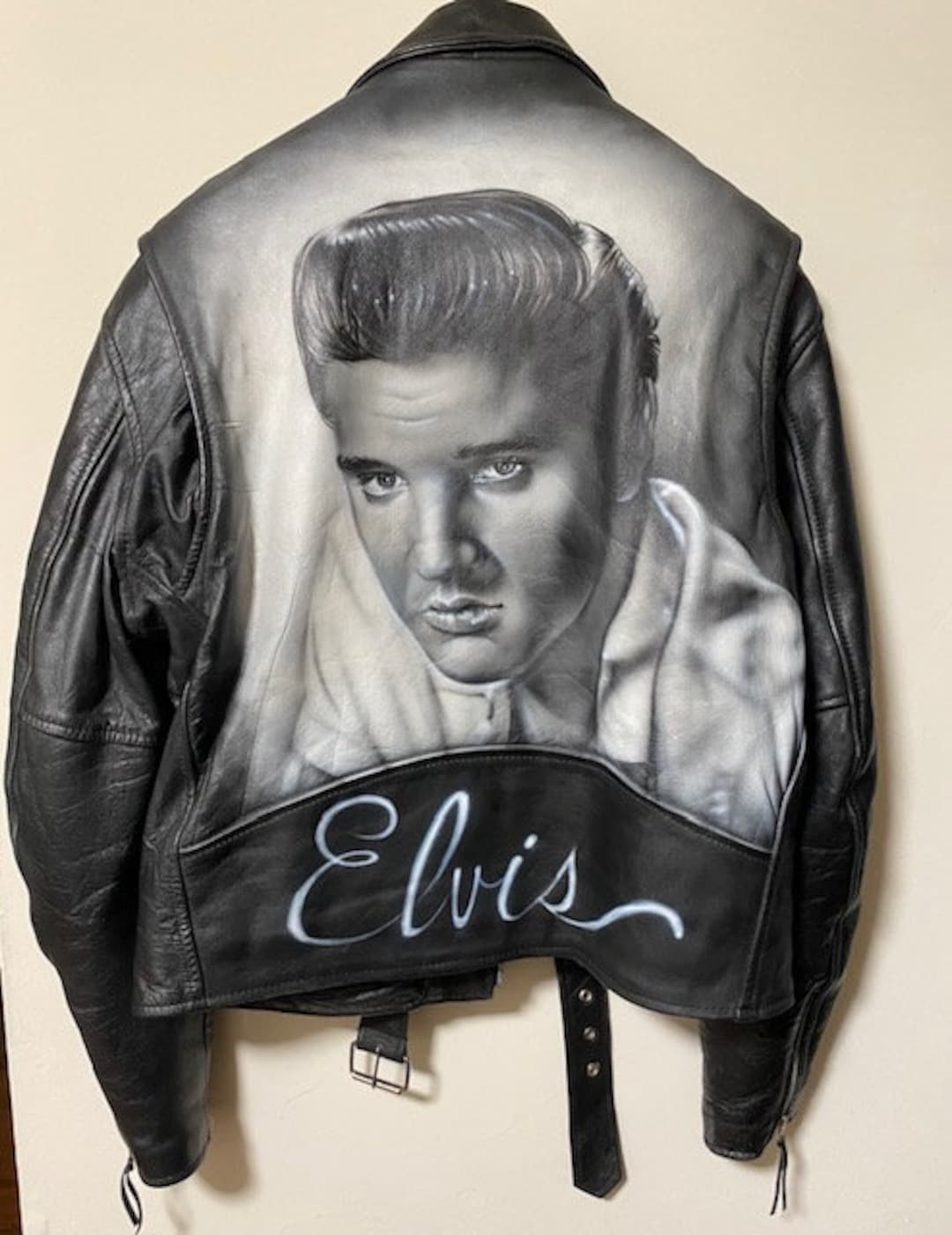L.A. ROXX Women's Custom Made Elvis Leather Jacket Size M - Etsy