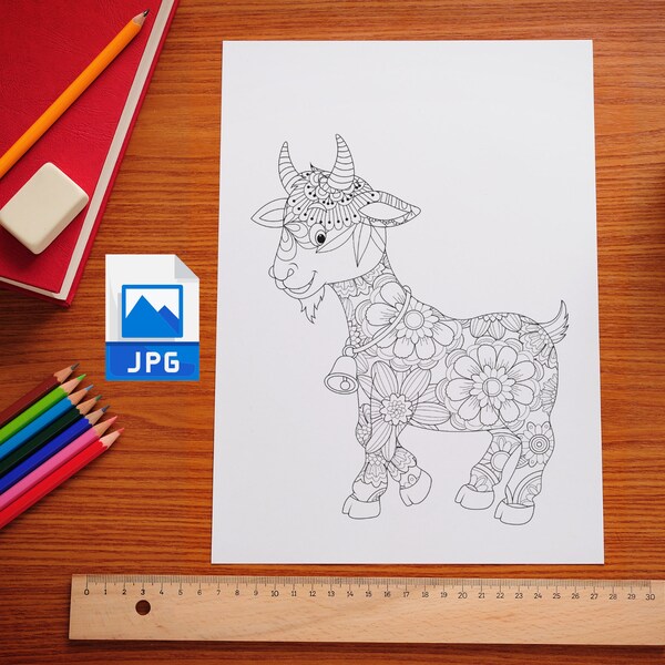 Pygmy Goat Drawings - Etsy