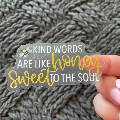 Bible Verse Wall Art Kind Words Are Like Honey Sweet to the - Etsy