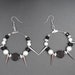 Gothic Glam Sparkle and Spikes Large Hoop Earrings Goth - Etsy