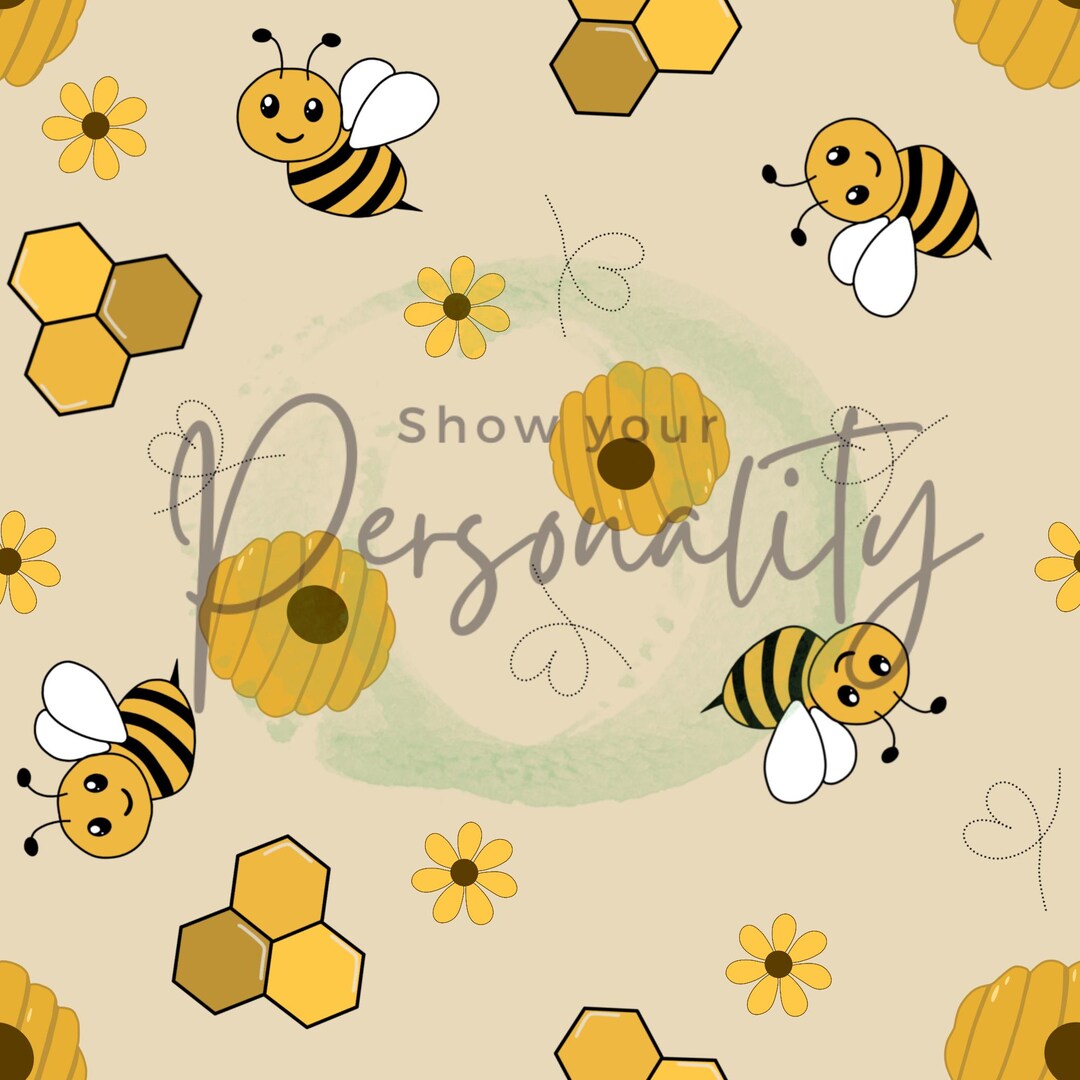 Bees Seamless File | Beekeeper Seamless File | Bees Tumbler File ...