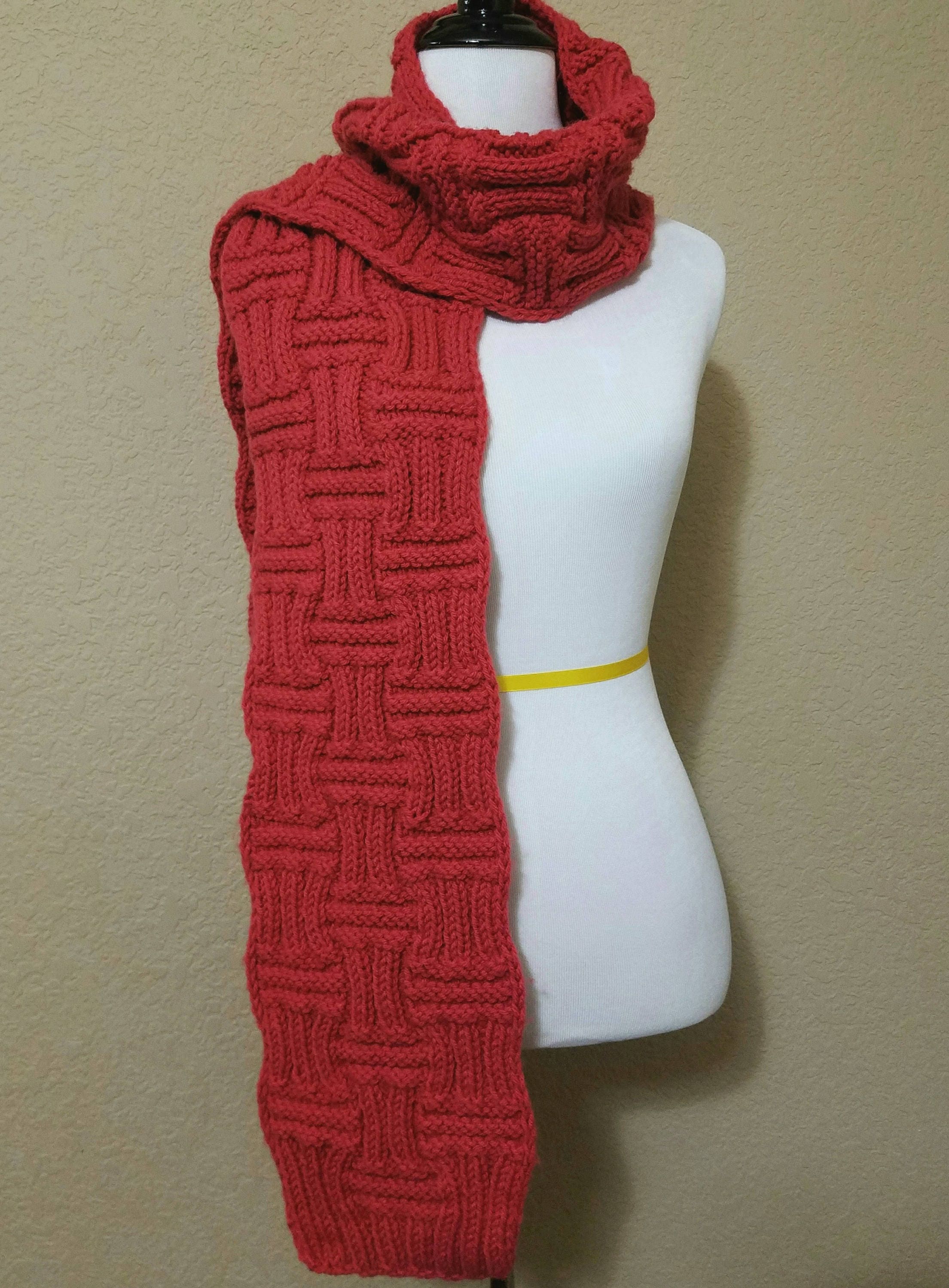 KNITTING PATTERN / Bamboo Forest Scarf Pattern / Knit Scarf Pattern ...