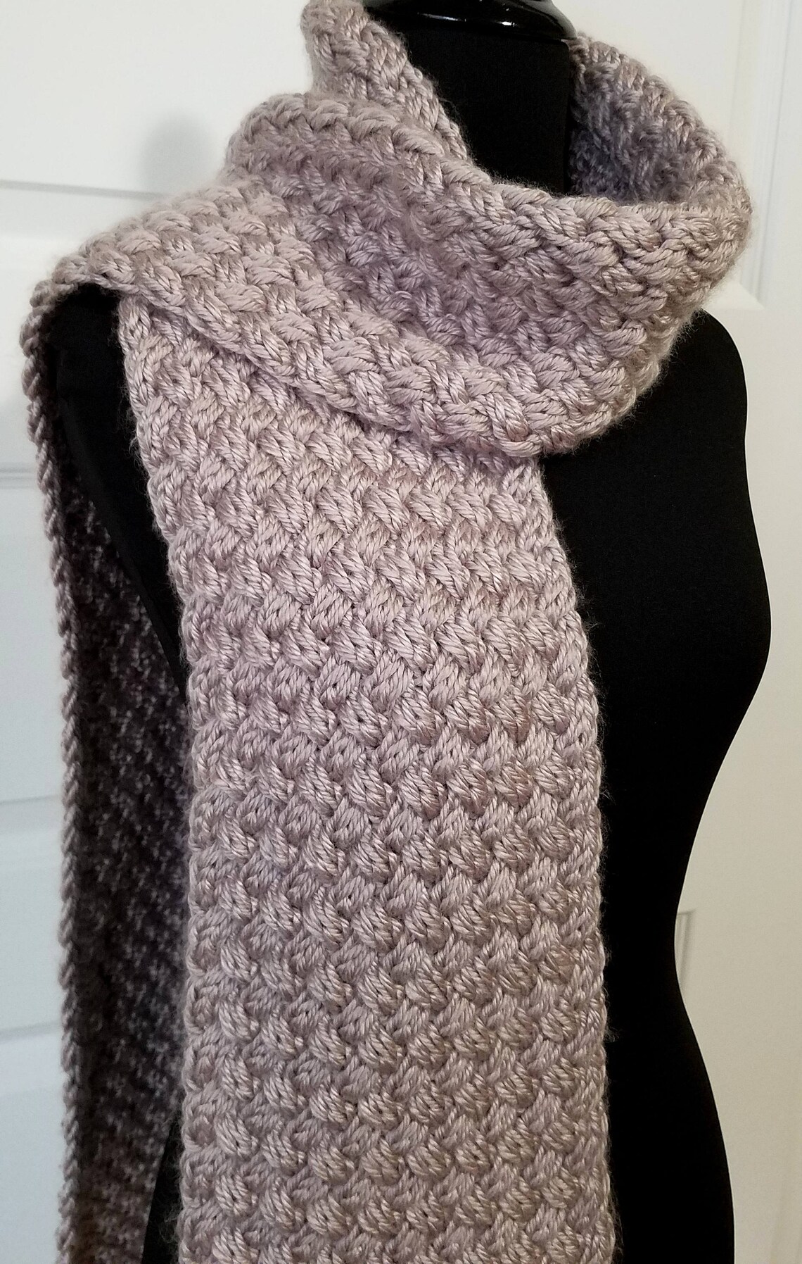 KNITTING PATTERN / Diagonal Weave Scarf Pattern / PDF Pattern/ | Etsy