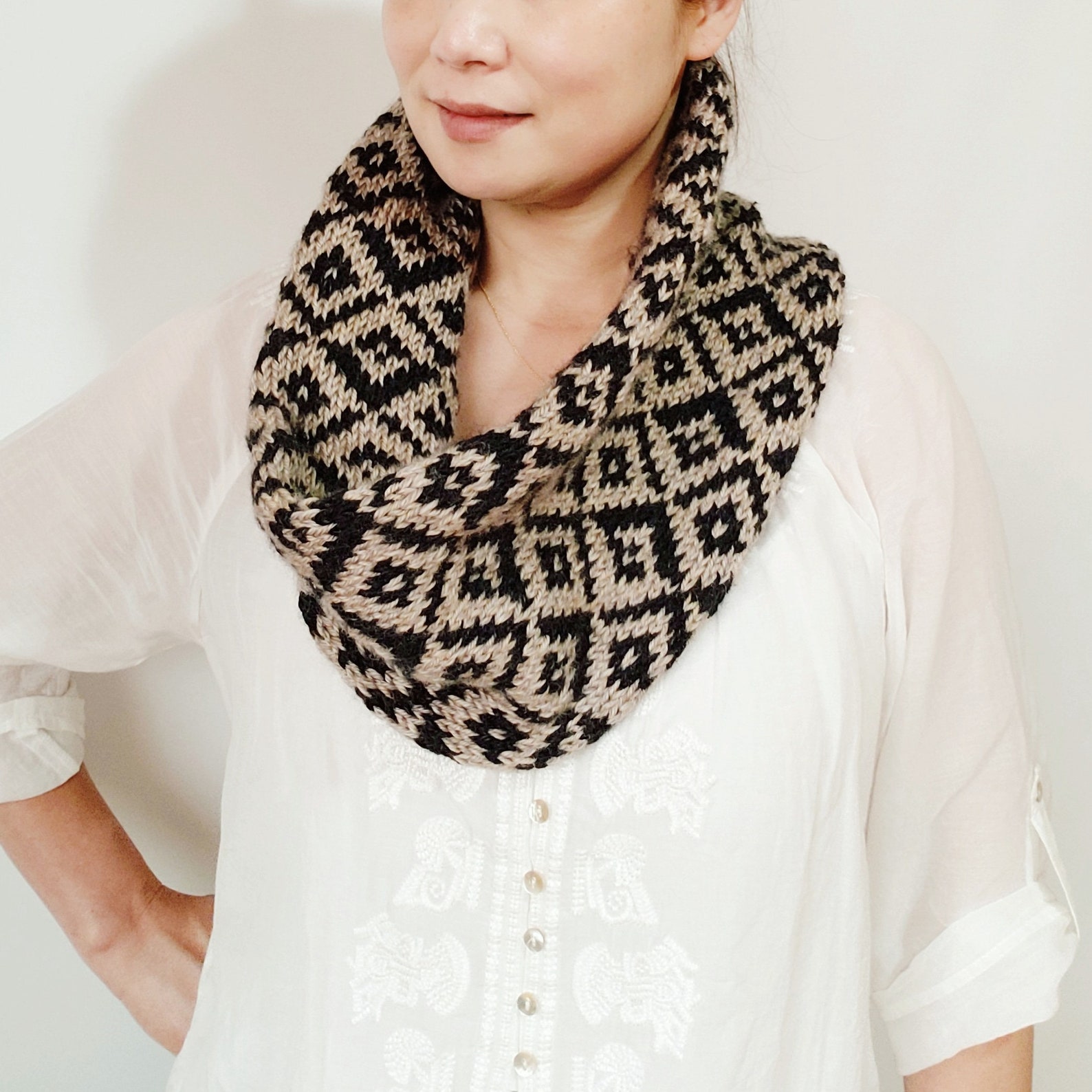 KNITTING PATTERN / Intaglio Mosaic Cowl Pattern / PDF Pattern/ Knitted ...