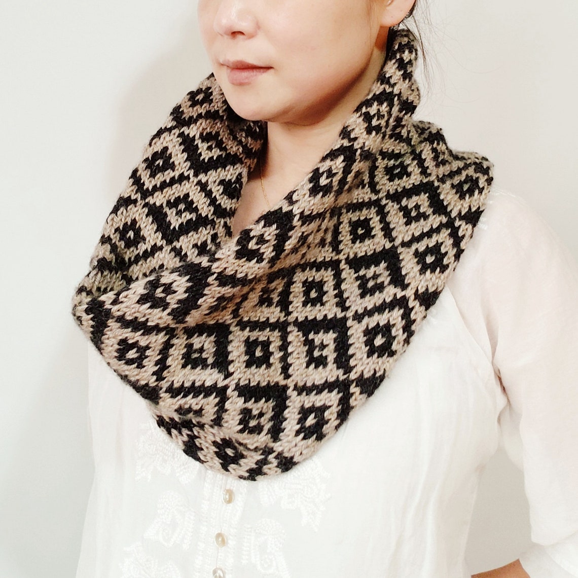 KNITTING PATTERN / Intaglio Mosaic Cowl Pattern / PDF Pattern/ Knitted ...