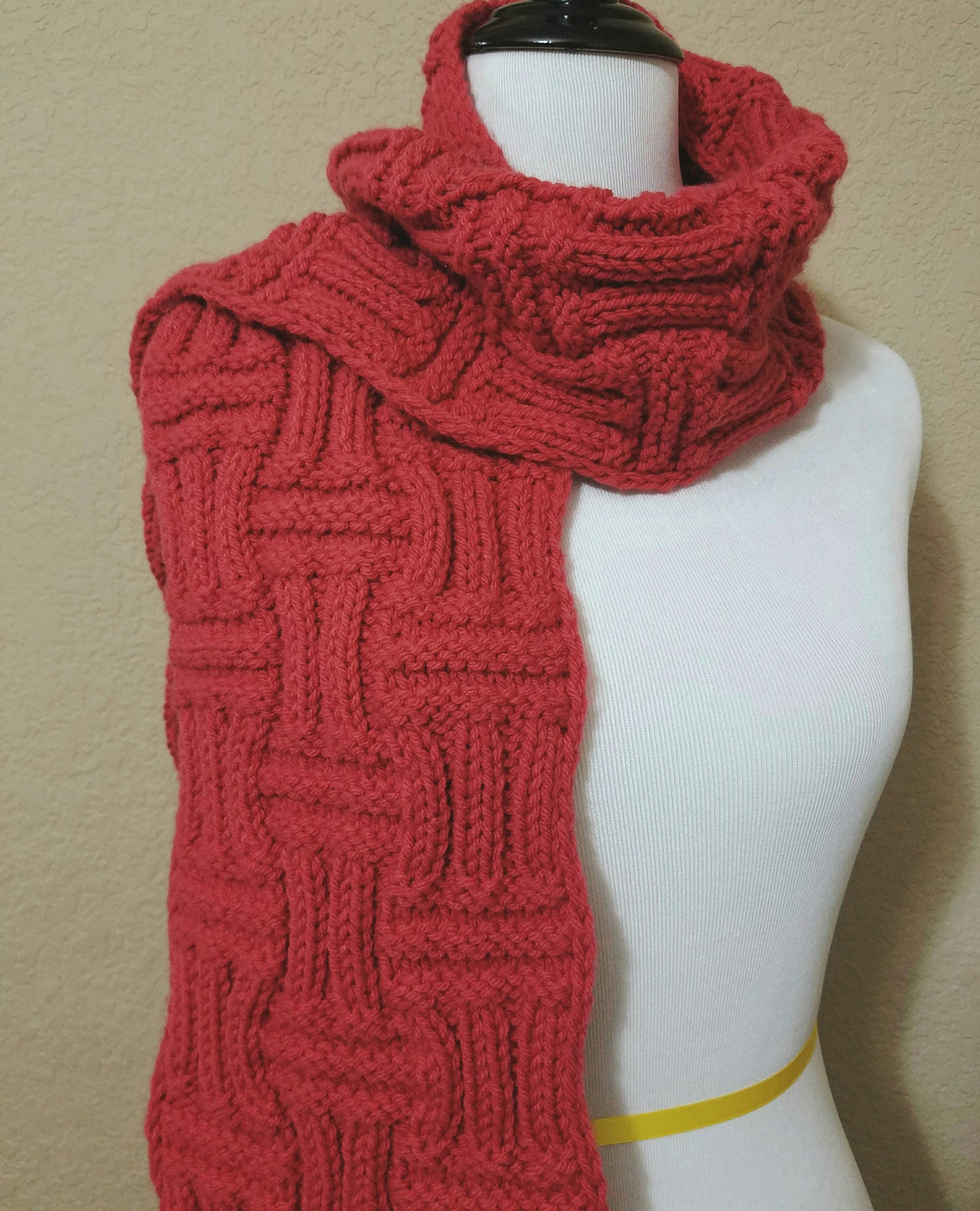 KNITTING PATTERN / Bamboo Forest Scarf Pattern / Knit Scarf Pattern ...