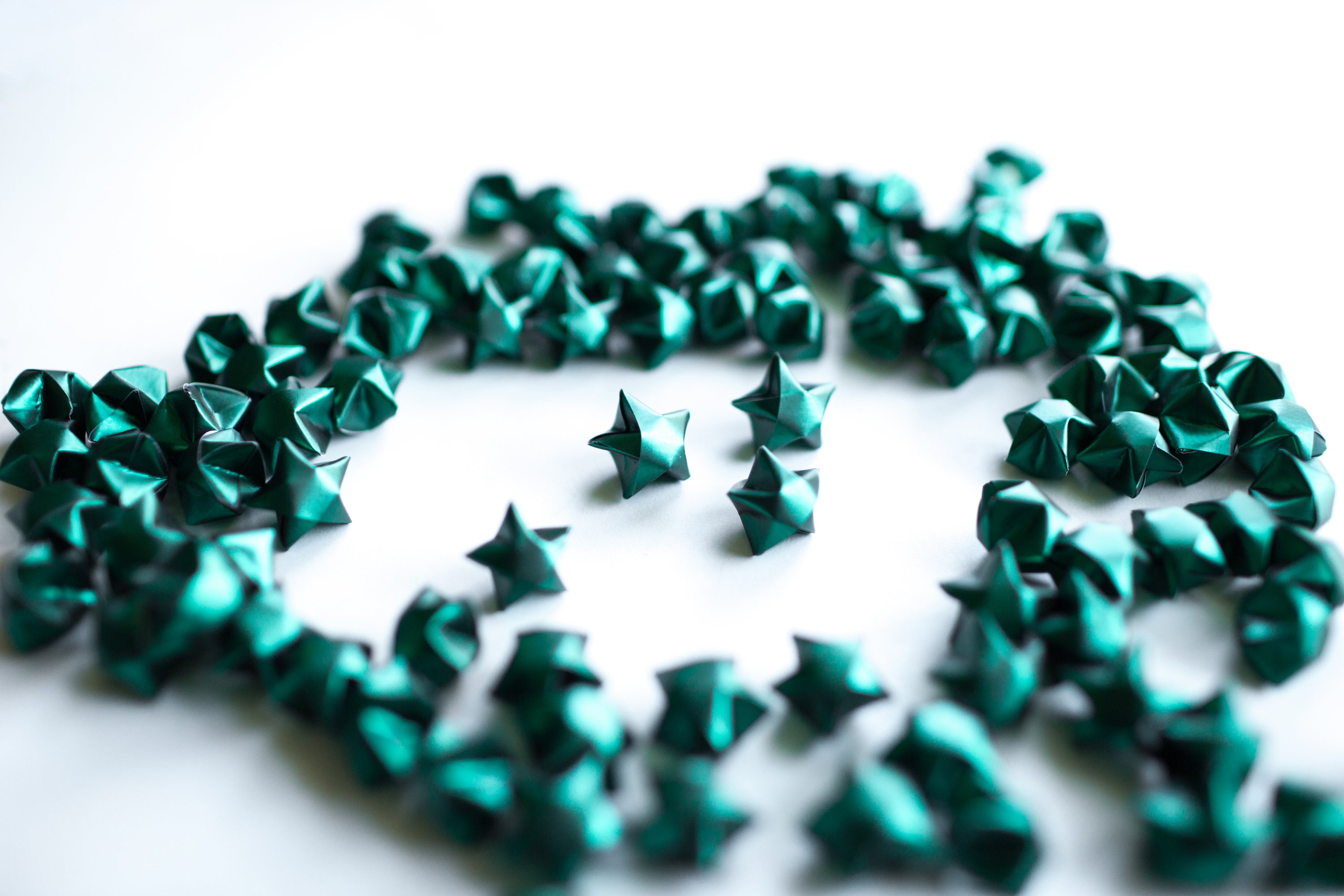 100 Origami Paper Stars Hand Cut and Hand Folded in Matte - Etsy