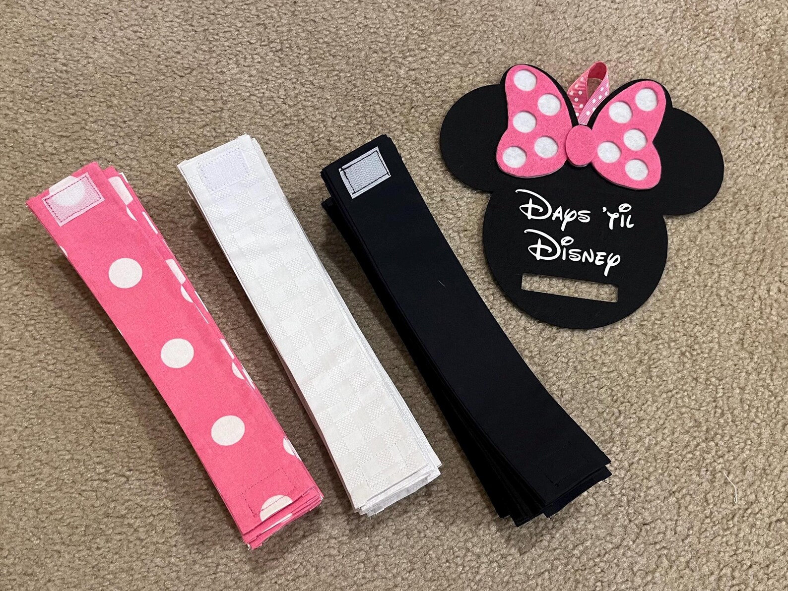 Disney Countdown Reusable Fabric Countdown Chain for Disney Trips - Etsy