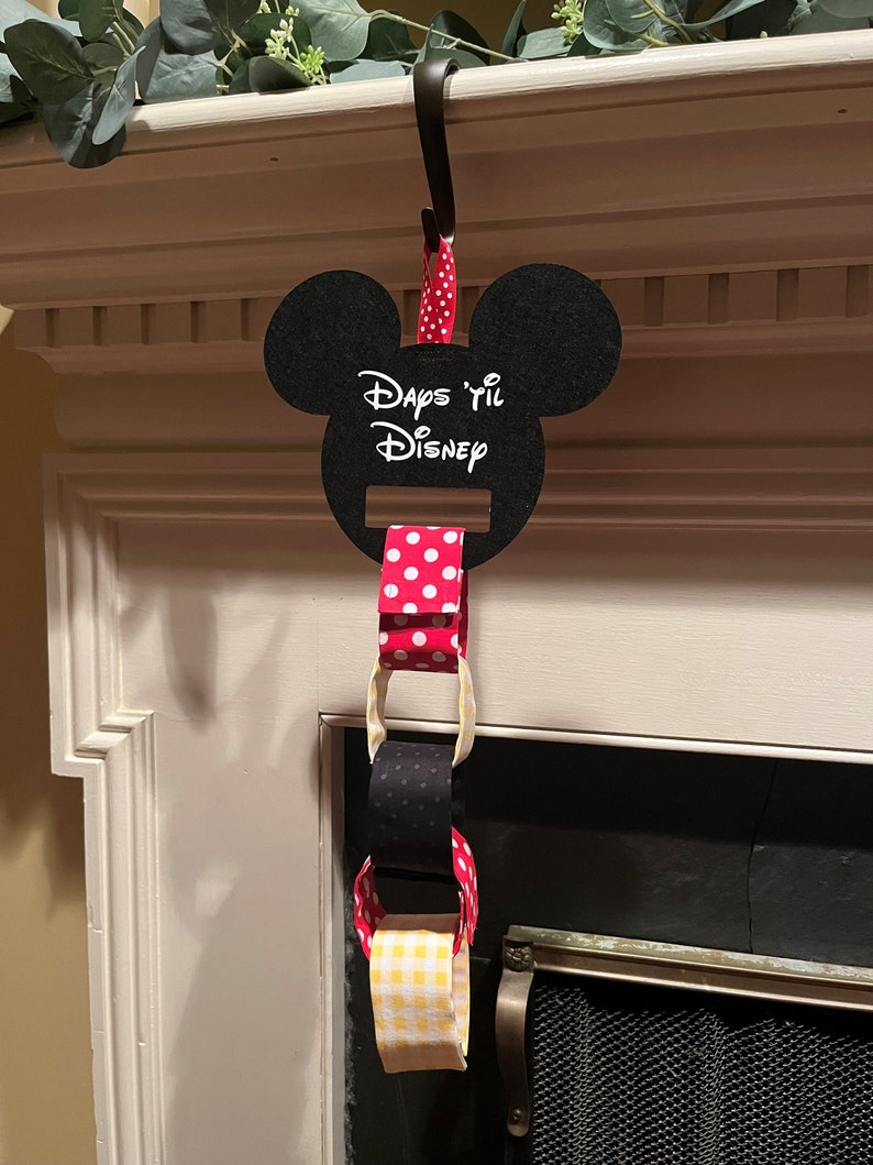 Disney Countdown - Reusable Fabric Countdown Chain for Disney Trips - Etsy