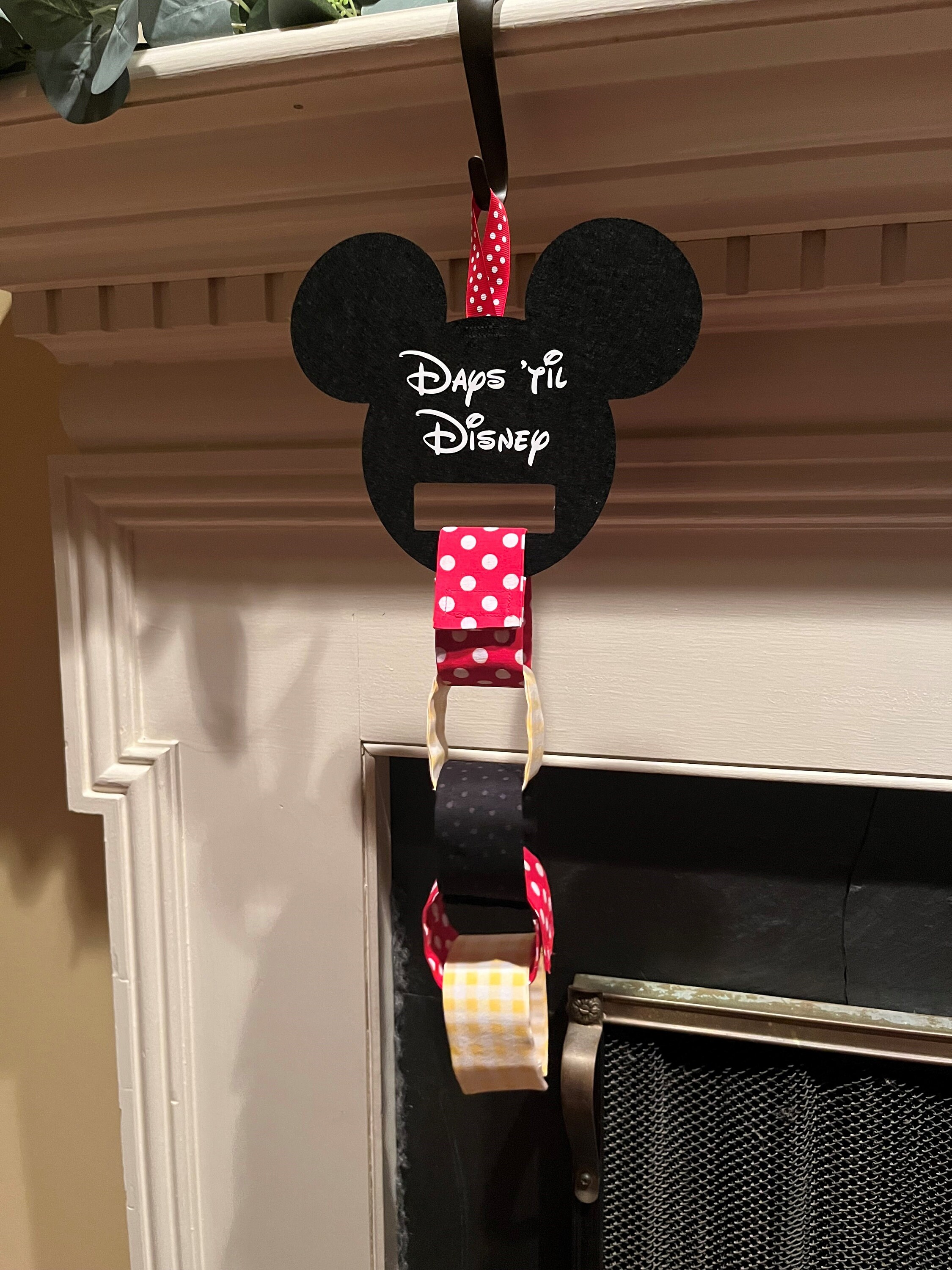 Disney Countdown Reusable Fabric Countdown Chain for Disney Trips - Etsy