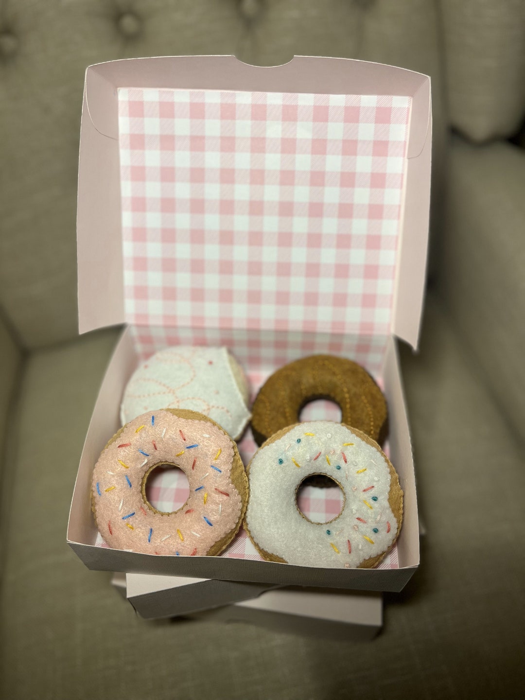 Play Donuts - Felt Imaginative Play Donuts, Play Kitchen, Play Bakery ...