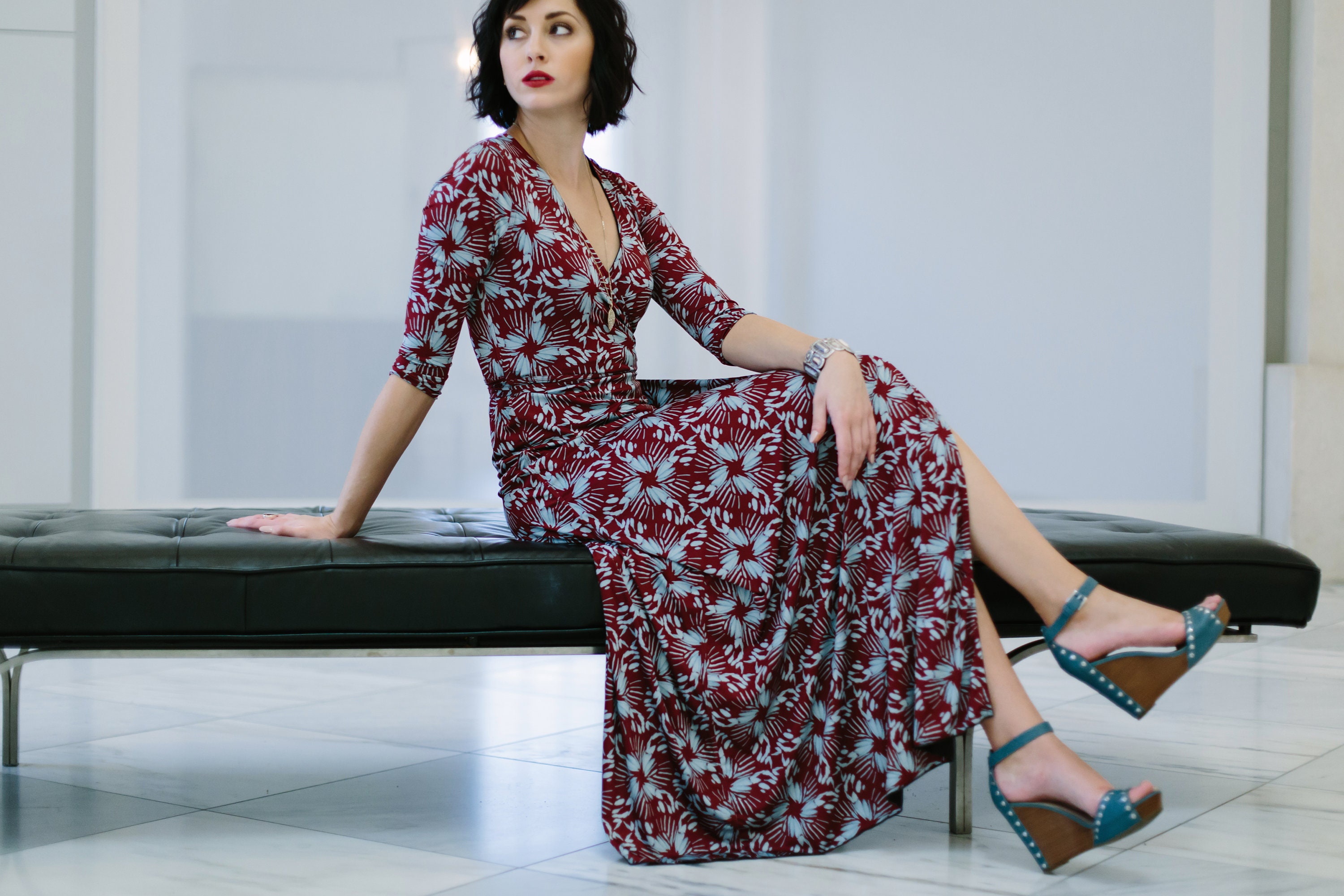 Wrap Dress ~ No Wrinkle - Washable - Travel Friendly - Full Length ...