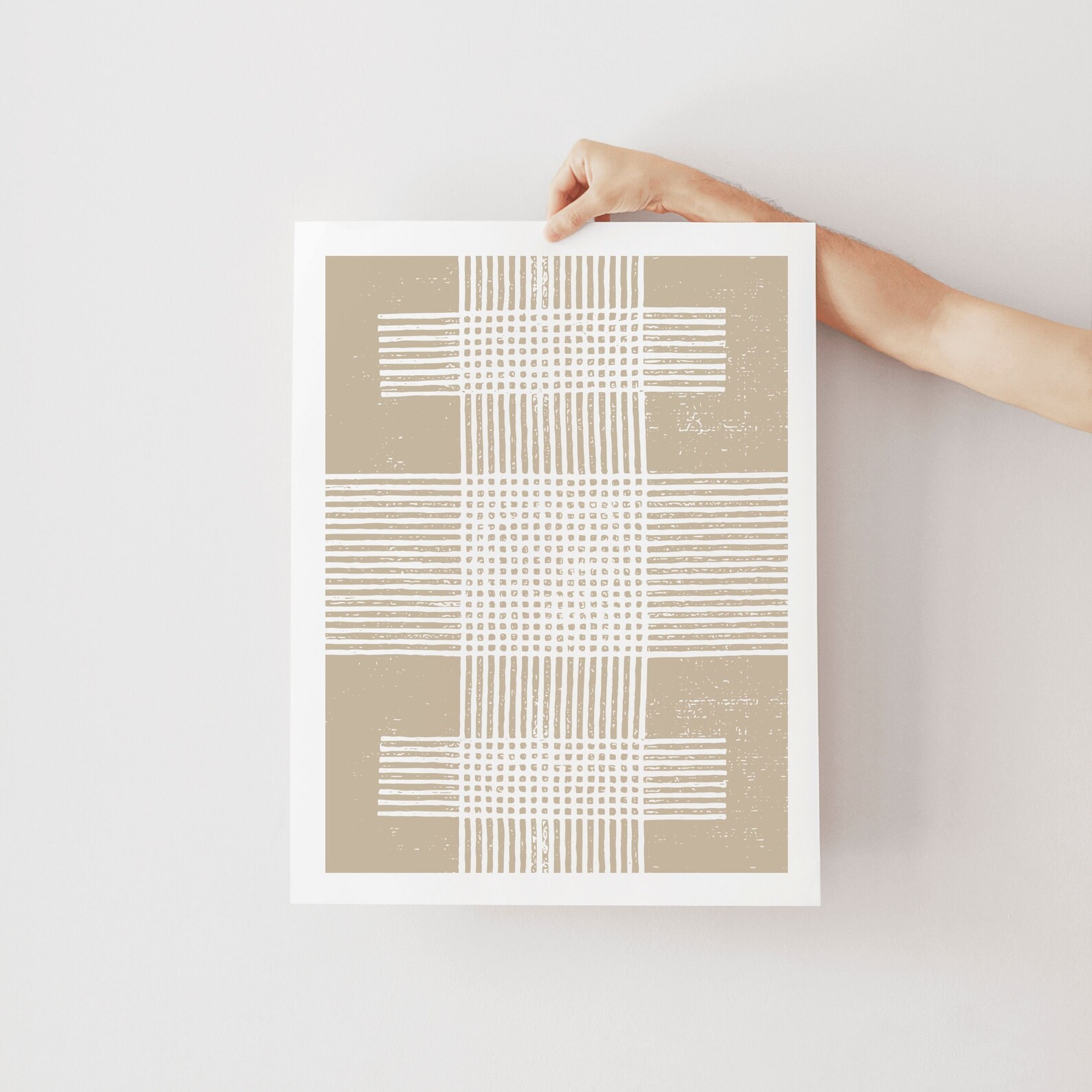 Abstract Line Print, Block Style Art Print, Minimal Art Print ...