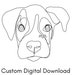 Custom One Line Art, One Line Dog Drawing, One Line Pet Drawing, Pet ...