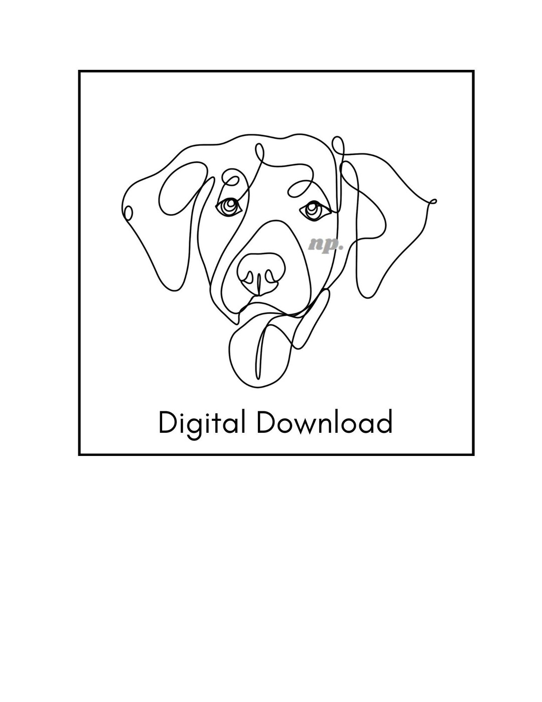 One Line Drawing, Golden Retriever One Line Dog Drawing, Dog Tattoo ...