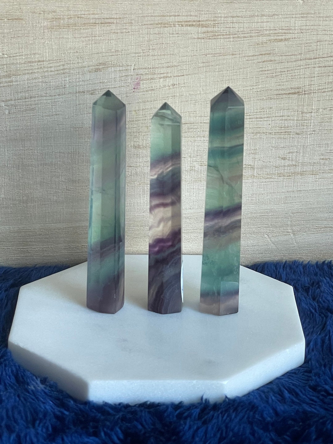 Petite Fluorite Towers, Fluorite Tower, Rainbow Fluorite Crystal Point ...