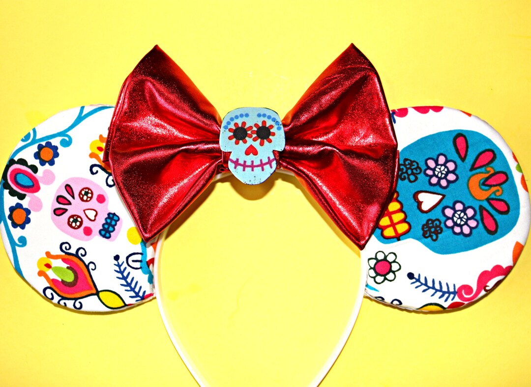 Disney Pixar Coco Inspired Minnie Ears, White Coco Minnie Ears, Mouse ...