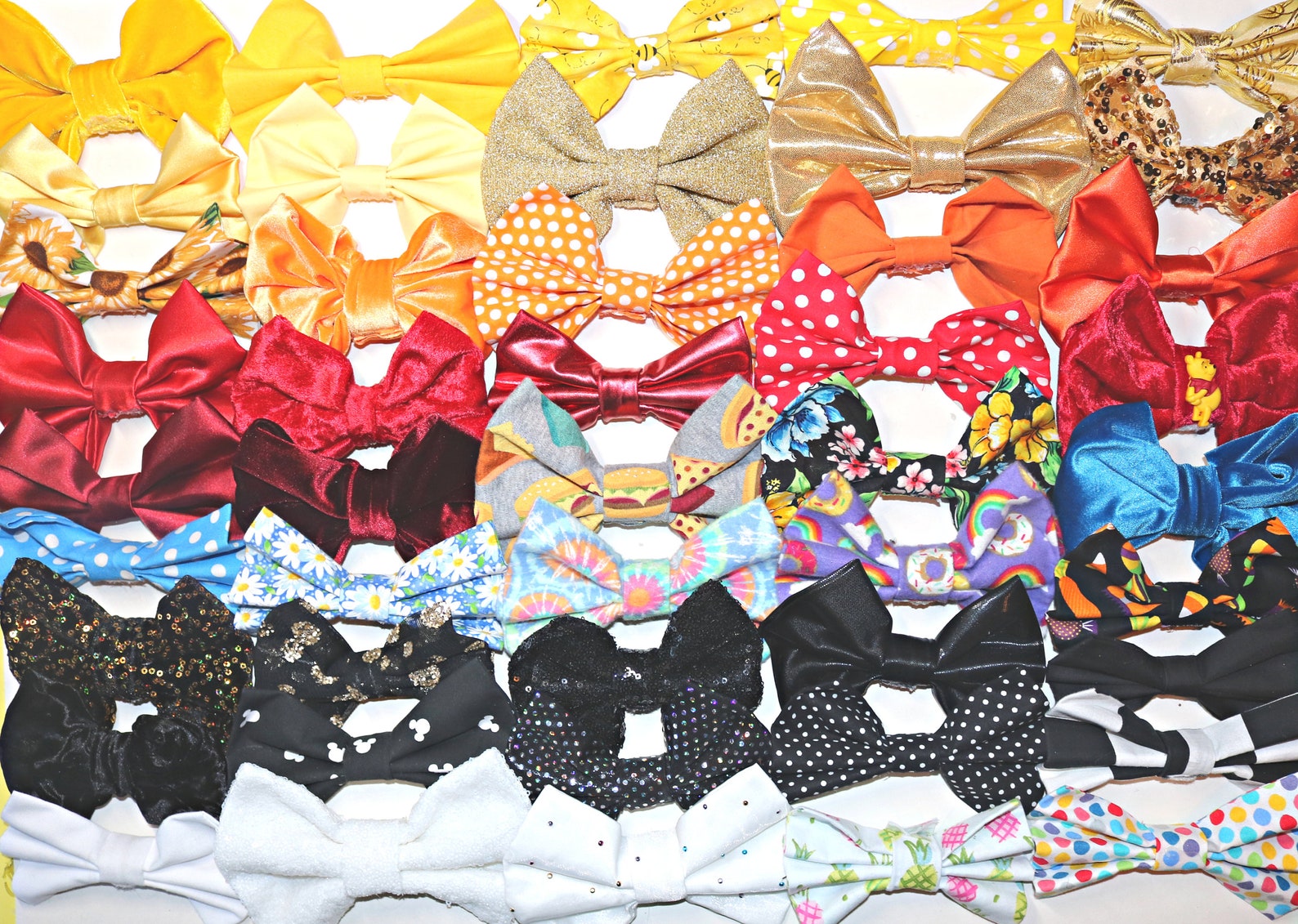 Yellow Velvet Minnie Ears Bright Yellow Velvet Ears Golden - Etsy