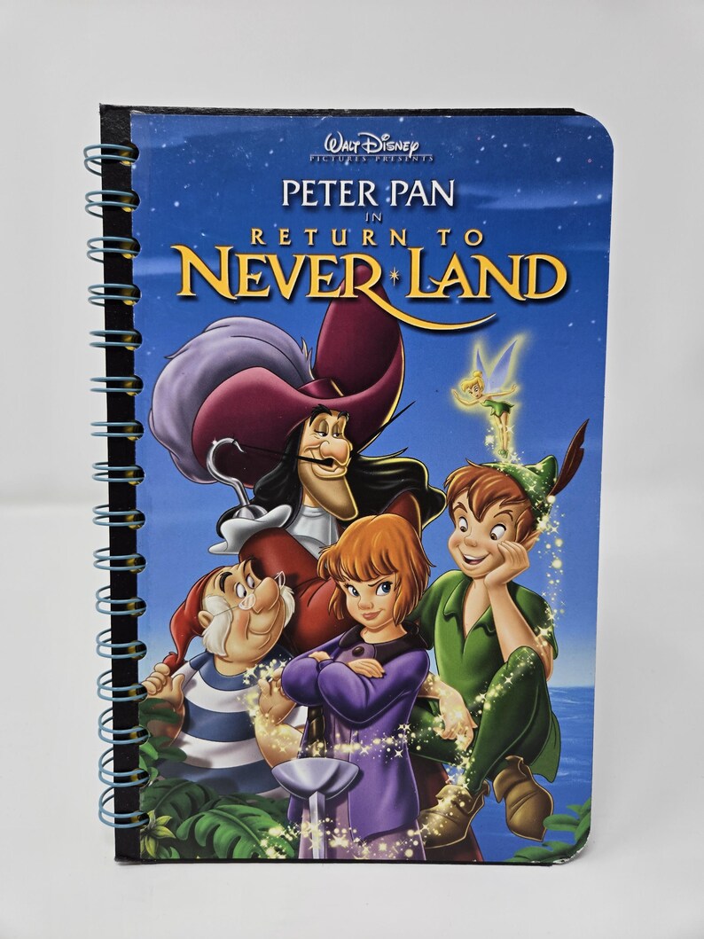 Upcycled “peter Pan Return to Neverland” Movie Journal – Handmade DVD ...