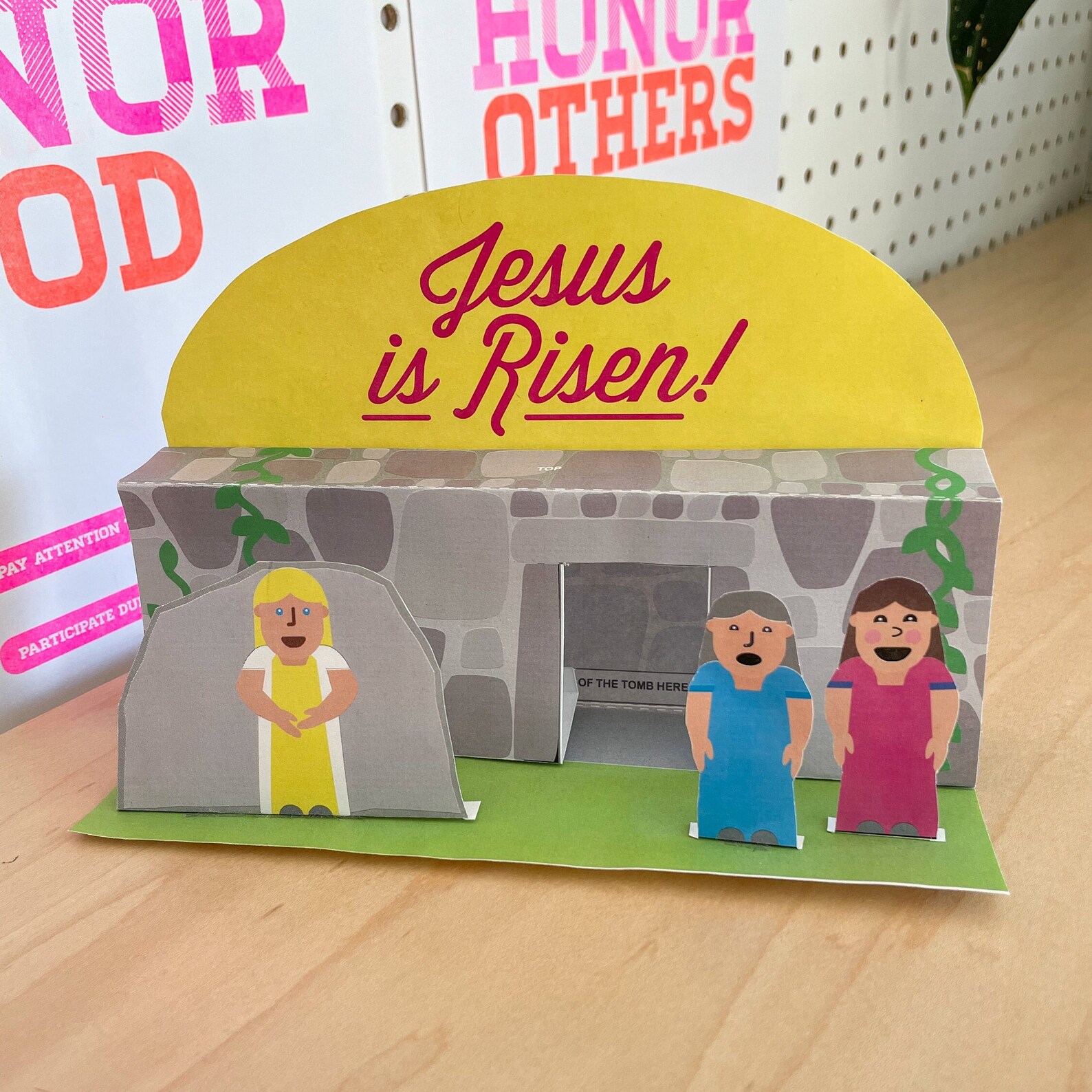 THE EMPTY TOMB Craft for Easter Pop up Printable Bible Lesson for ...