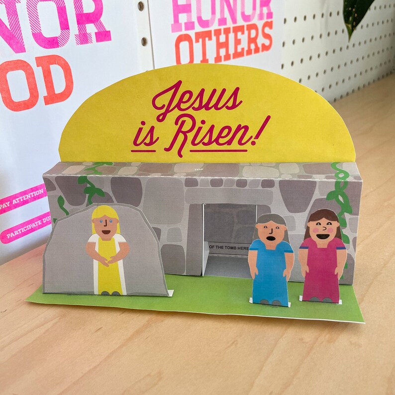 THE EMPTY TOMB Craft for Easter Pop up Printable Bible Lesson for ...