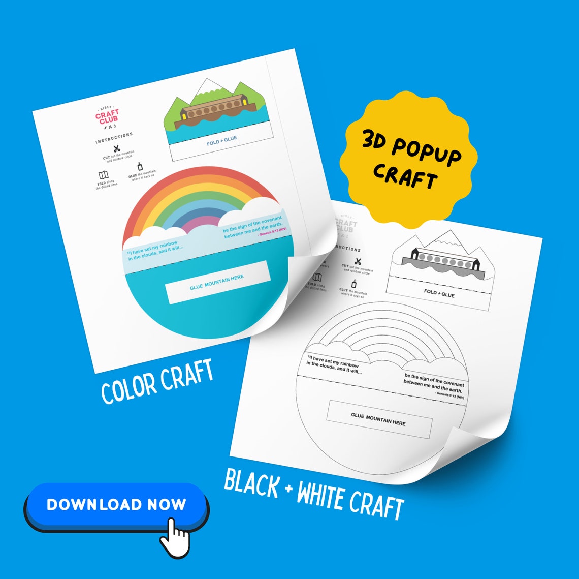 NOAHS ARK Activity Pack for Kids Memory Verse Printable Word Search for ...