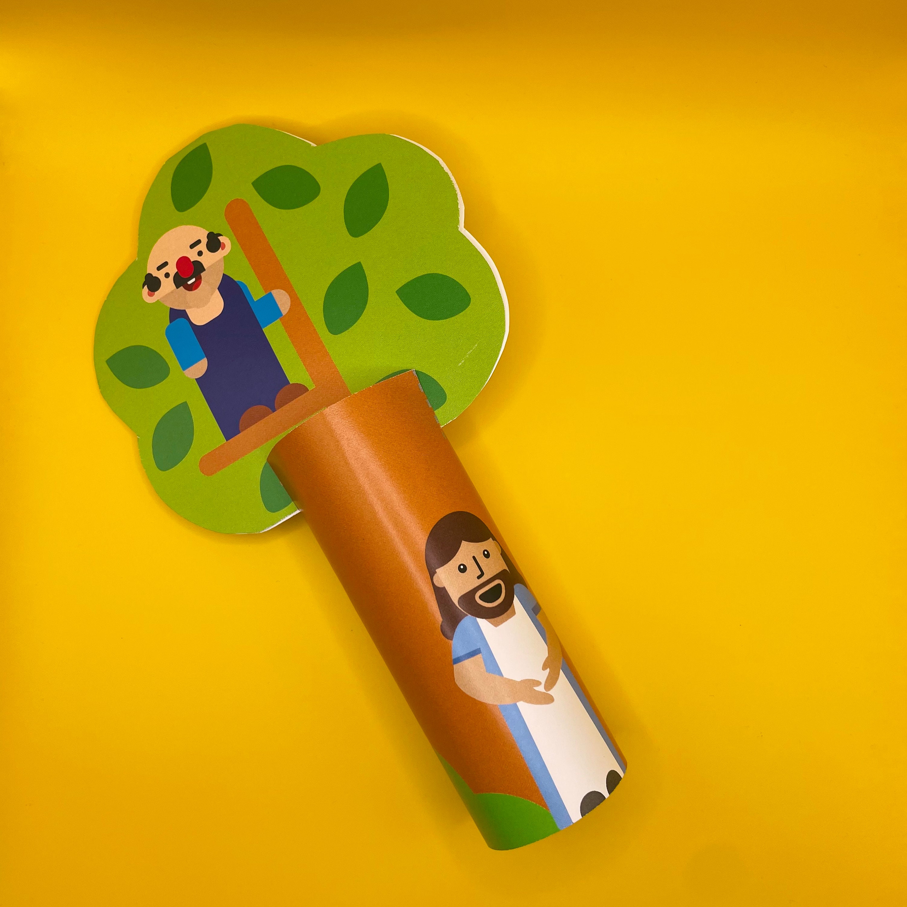 ZACCHAEUS Bible Craft for Sunday School Lesson for Homeschool Activity ...