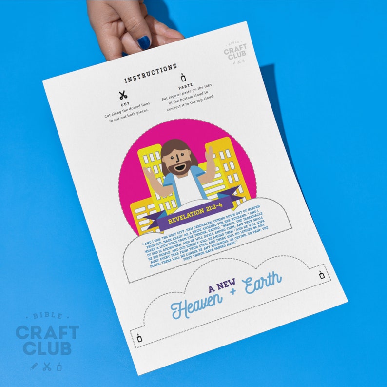 HEAVEN EARTH Craft for Kids Bible Lesson for Sunday School Craft for ...