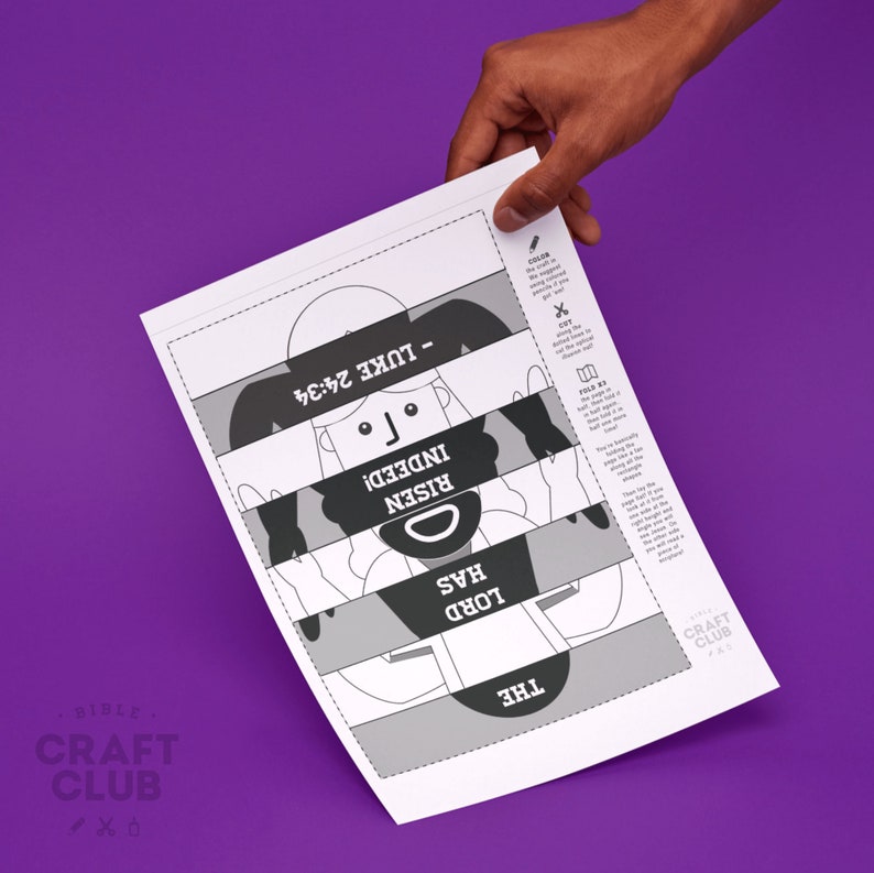 ROAD TO EMMAUS Craft for Easter Pop up Printable Bible Lesson for ...